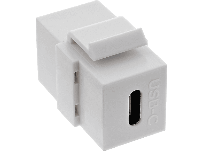 INLINE InLine® USB 3.1 Keystone Snap-In Einsatz, USB-C Buchse / Buchse ...