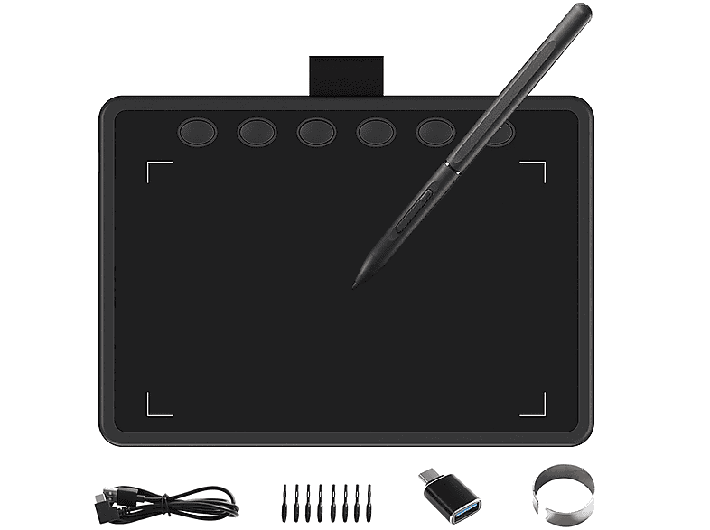 KINSI JSK-DP22 9.6" Grafiktablett, Schwarz | MediaMarkt