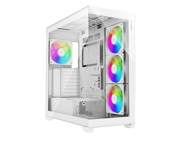 XILENCE Xilent Gleam X818.W.ARGB Gaming ATX PC-behuizing wit ATX Miditower | MediaMarkt