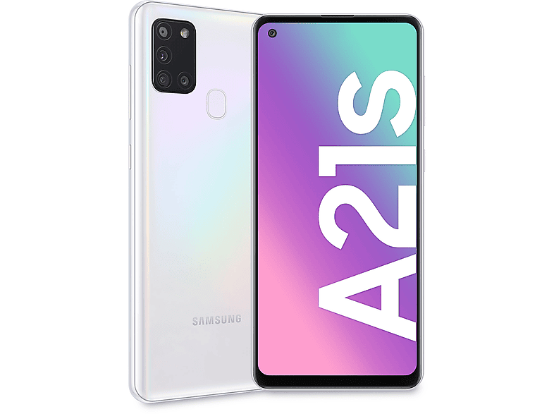 Móvil - SAMSUNG Galaxy A21s, Blanco, 32 GB, 3 GB RAM, 6,5 ", PLS ...