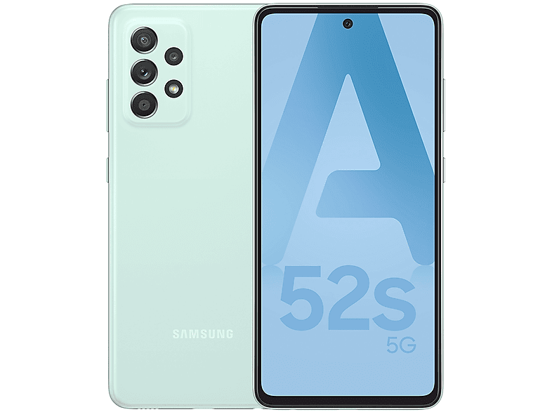 Móvil | SAMSUNG Galaxy A52s 5G SM-A528B, Color menta, 128 GB, 6 GB RAM, 6,5 ", Super AMOLED, 120 ...