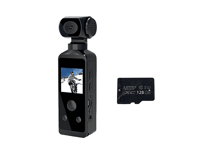 YEMASTER Outdoor-Sport-Kamera, 270° Kreative Handheld Kamera für Wandern, Radfahren und ...