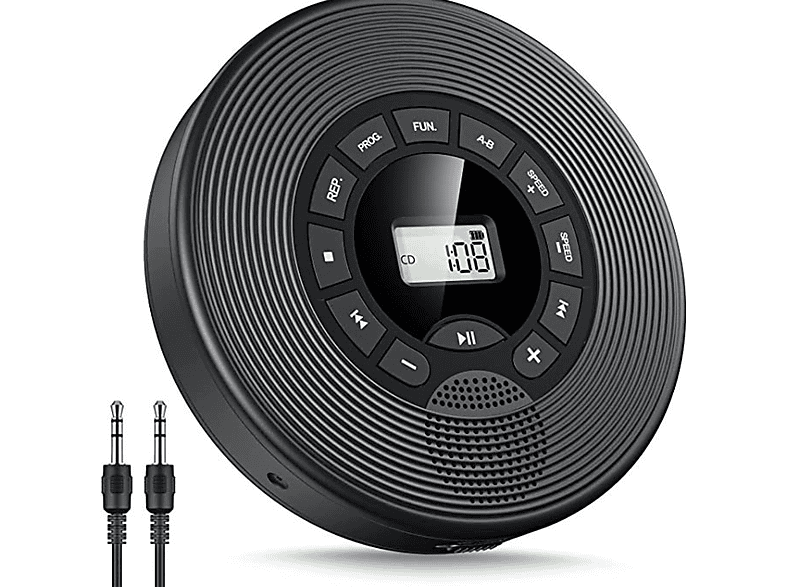 FLYSTAR Multifunktionaler tragbarer CD-Player mit Bluetooth CD-Player ...