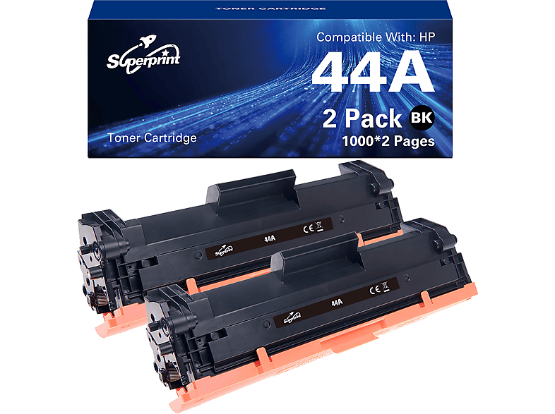 SUPERPRINT 44A Twin Pack Toner Schwarz (44A CF244A) | MediaMarkt