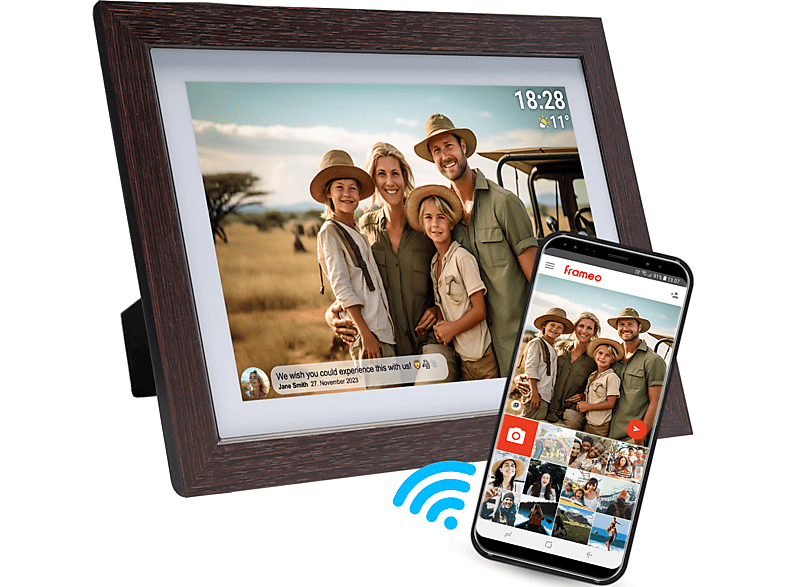 DENVER PFF1042DARKWOOD 10.1 Inch Digitale fotolijst - Frameo | MediaMarkt