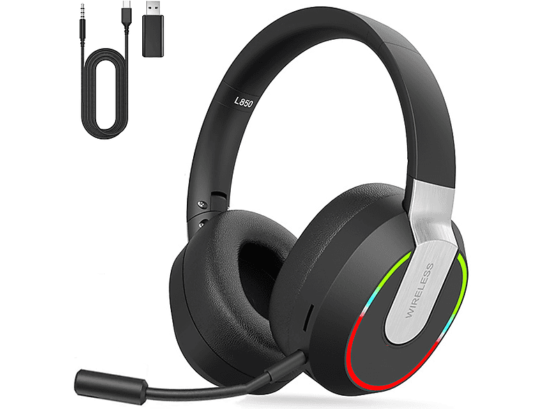 MSOVAEU Wireless Gaming Headset, Over-ear Gaming-Headset Bluetooth ...