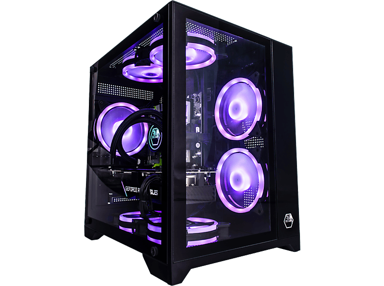INTEL VENOM Black Wasserkühlung, FULL RGB, WLAN, Gaming PC mit Intel ...