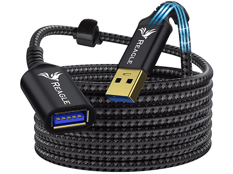 Cable USB | REAGLE USB-A cable de extensión 5 Gb 50cm, USB 3.2, USB-A ...