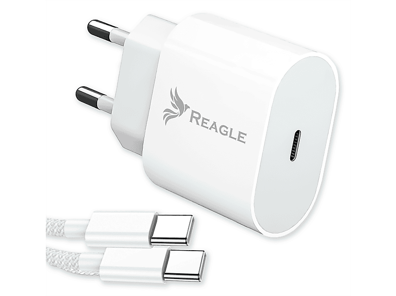 Cargador de móvil | REAGLE 35W USB-C + CABLE 1M - IPHONE 15 PRO MAX ...