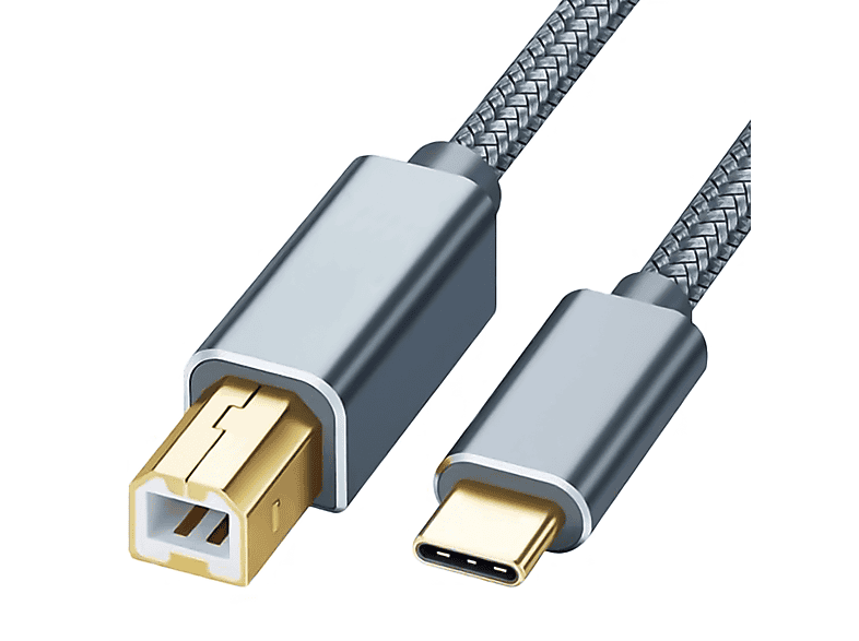 Cable USB a USB-C | REAGLE RUCB500P, USB-C, USB-C, USB-B, Negro ...