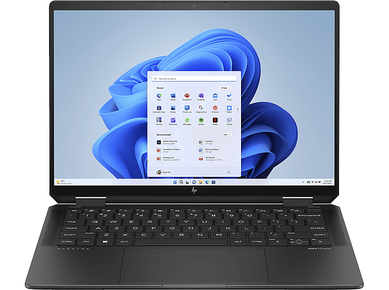 HP 14-eu0576ng, Hybrid (2-in-1) mit 14 Zoll Display Touchscreen, Intel ...