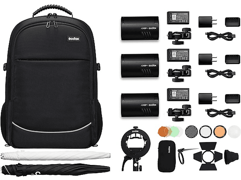 GODOX AD100 PRO 3 Light Kit Studioblitz (TTL und Manuel) | SATURN