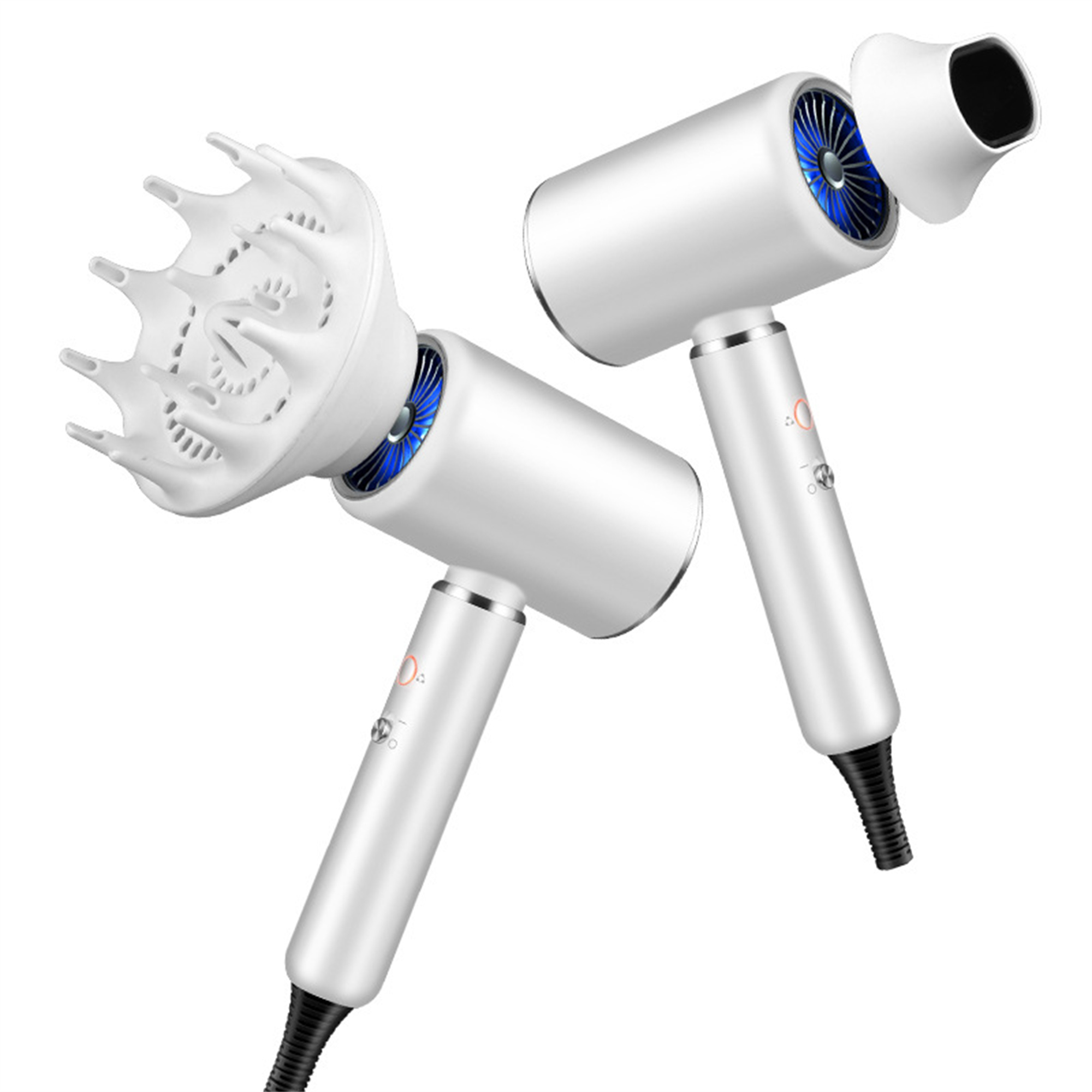 YEMASTER Haartrockner mit Kalt und Heißluft, Lonentechnologie Haartrockner Weiß (2200 Watt ...