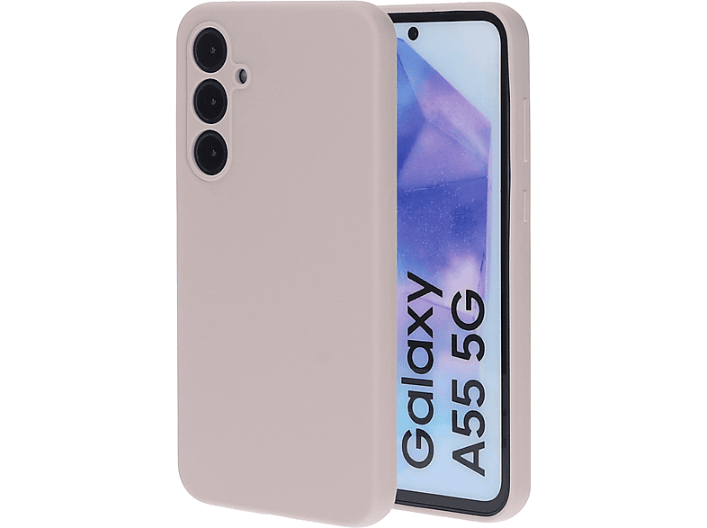 MOBIPARTS Silicone Cover Samsung Galaxy A55 Telefoonhoesje Roze ...