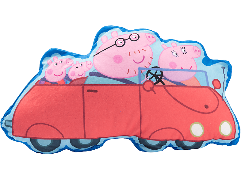 Peppa Wutz Familie Wutz im Auto Plüsch 48 x 28 cm | MediaMarkt
