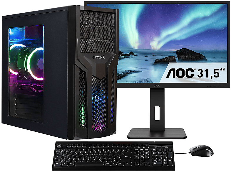PC DESKTOP + MONITOR CAPTIVA Power Starter R80-034 TFT Bundle ...