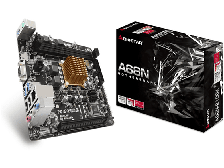 BIOSTAR A68N-2100K Mainboard Mehrfarbig | MediaMarkt