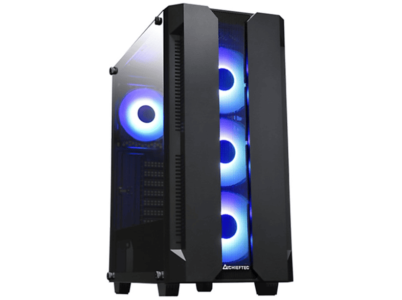 CHIEFTEC GS-01B-OP Computer-Gehäuse, Schwarz | MediaMarkt