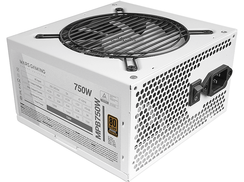Fuente de alimentación PC | MPB750W MARS GAMING, Blanco | MediaMarkt