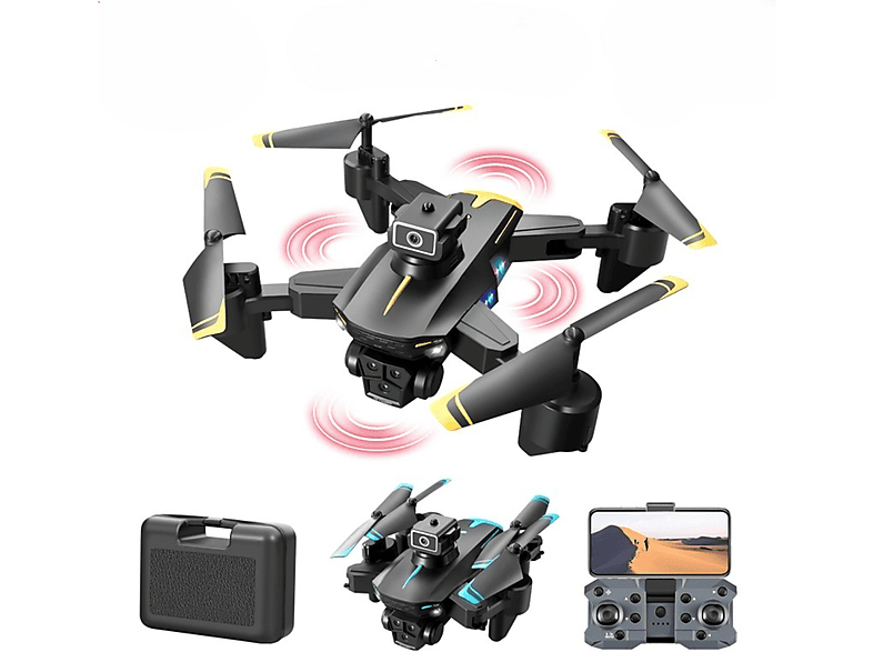 FLYSTAR Drohne mit Dreifachkamera, 50x Zoom, Hindernisvermeidung Drohne ...