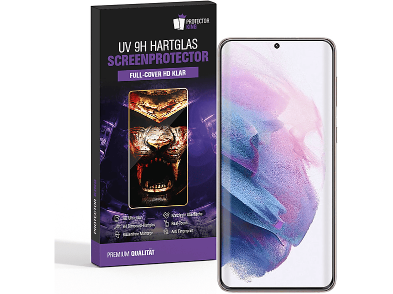 PROTECTORKING 3x 9H Panzerglas Full-Screen HD klar UV-Glass ...