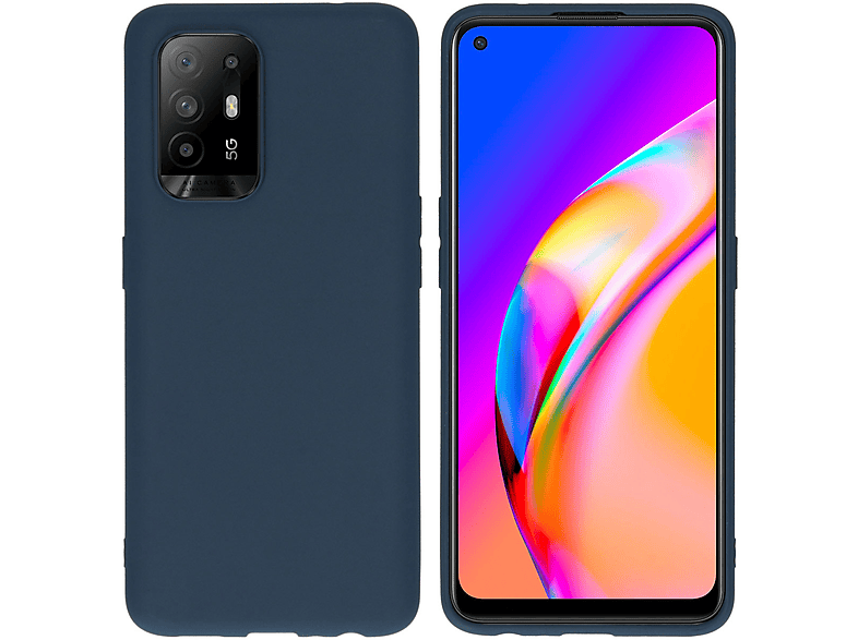IMOSHION Color Backcover Telefoonhoesje voor Oppo A94 (5G) Donkerblauw ...
