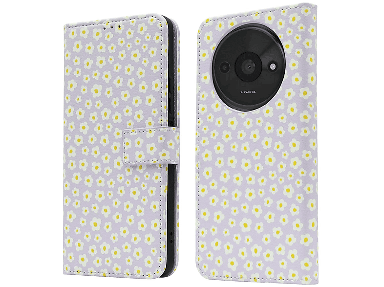 IMOSHION Design Bookcase smartphone, Bookcover, Xiaomi, Xiaomi Redmi A3 ...
