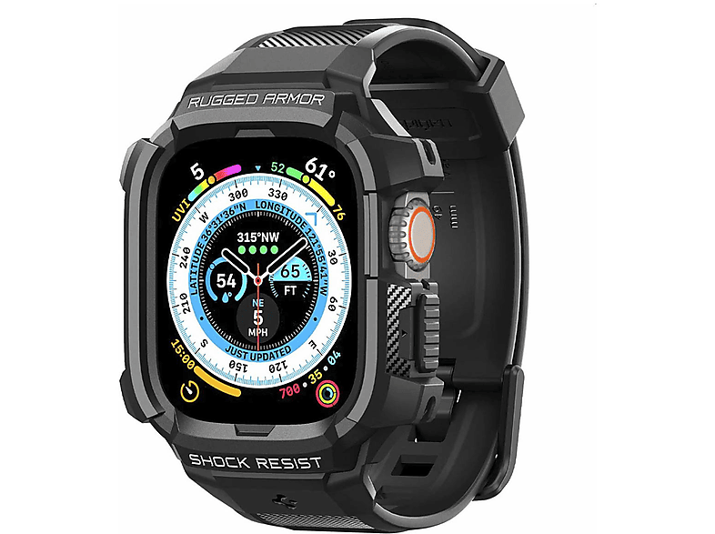 SPIGEN Rugged Armor™ Pro Case voor de Apple Watch Ultra | 49 mm - Zwart ...