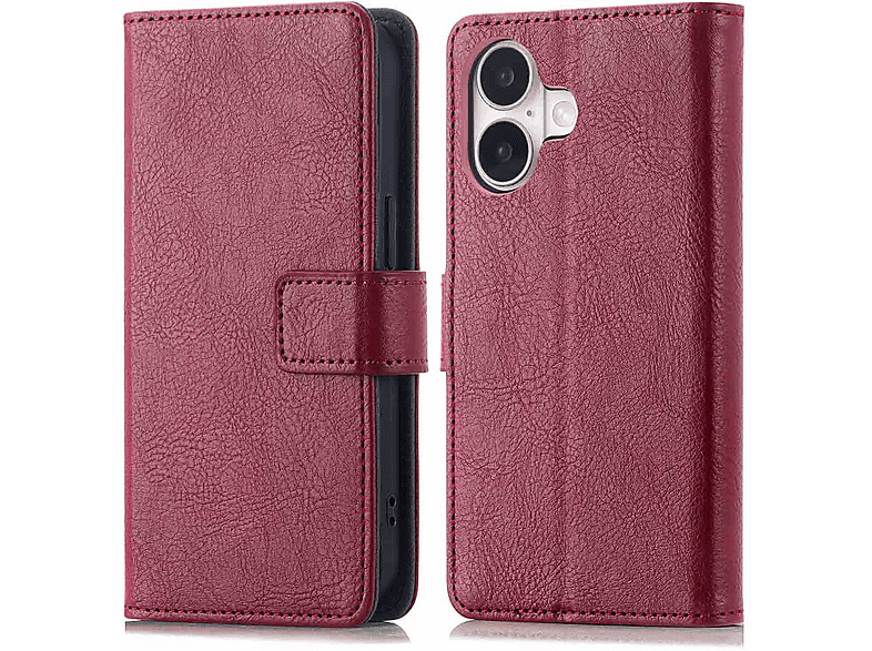 IMOSHION Luxe Bookcase geschikt voor Apple iPhone 16 Telefoonhoesje ...