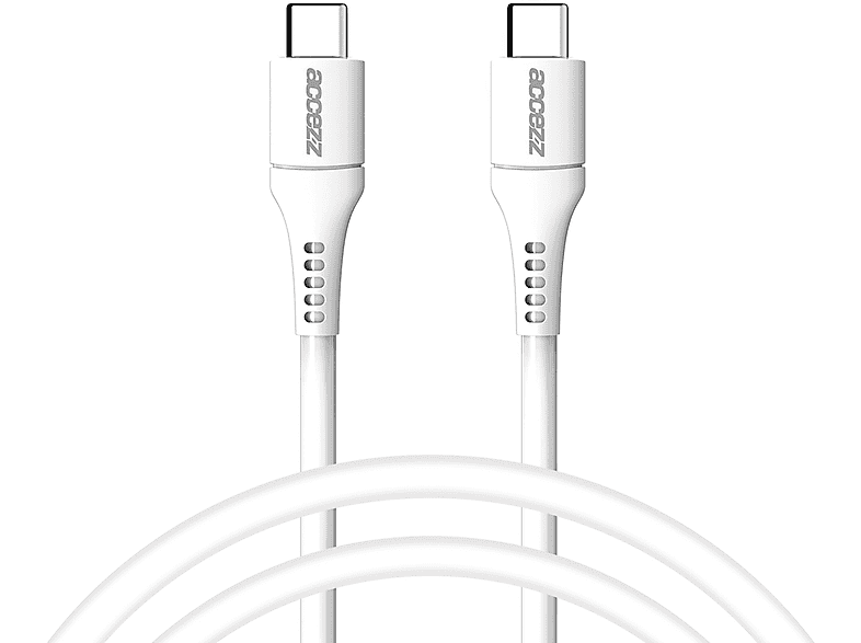 ACCEZZ USB-C- auf USB-C-Kabel 1 Meter, USB-C naar USB-C, 1 m, Weiß ...