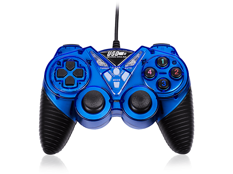 Gamepad | DMAG0016C30 DAM ELECTRONICS, PC, Cable, Azul | MediaMarkt