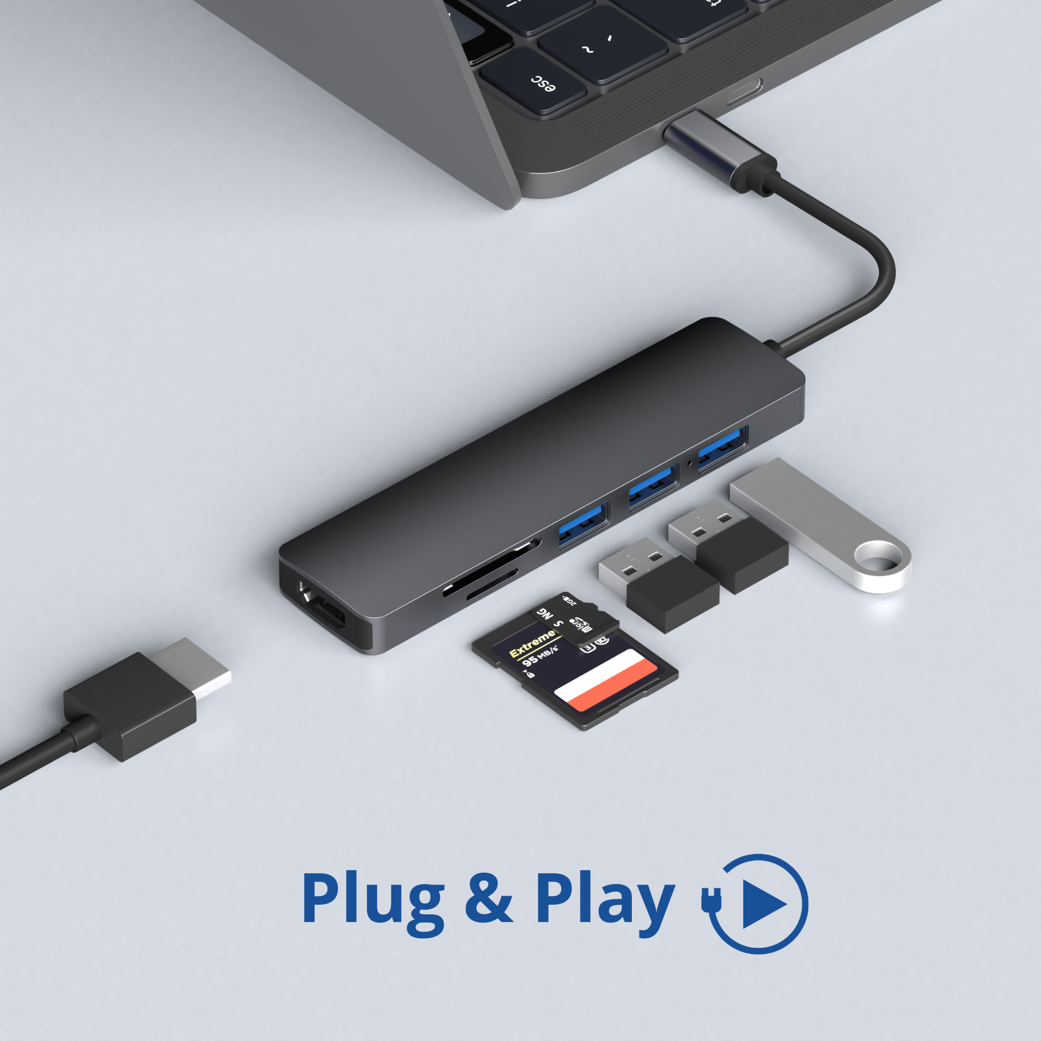 ROLIO USB-hub USB C hub / Docking station | MediaMarkt
