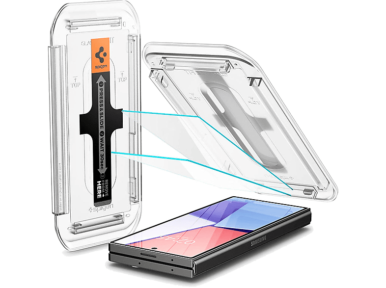 SPIGEN GLAS.tR EZ Fit Folie i szkła ochronne voor Samsung Transparant ...