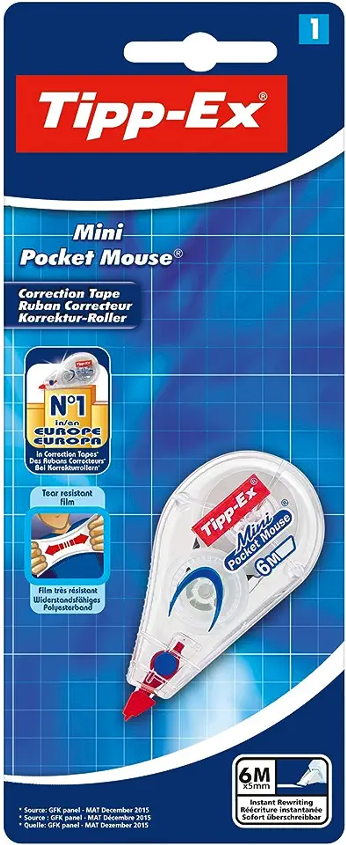 BIC 8128704 TIPP EX MINI POCKET MOUSE Korrekturroller, Weiß | MediaMarkt