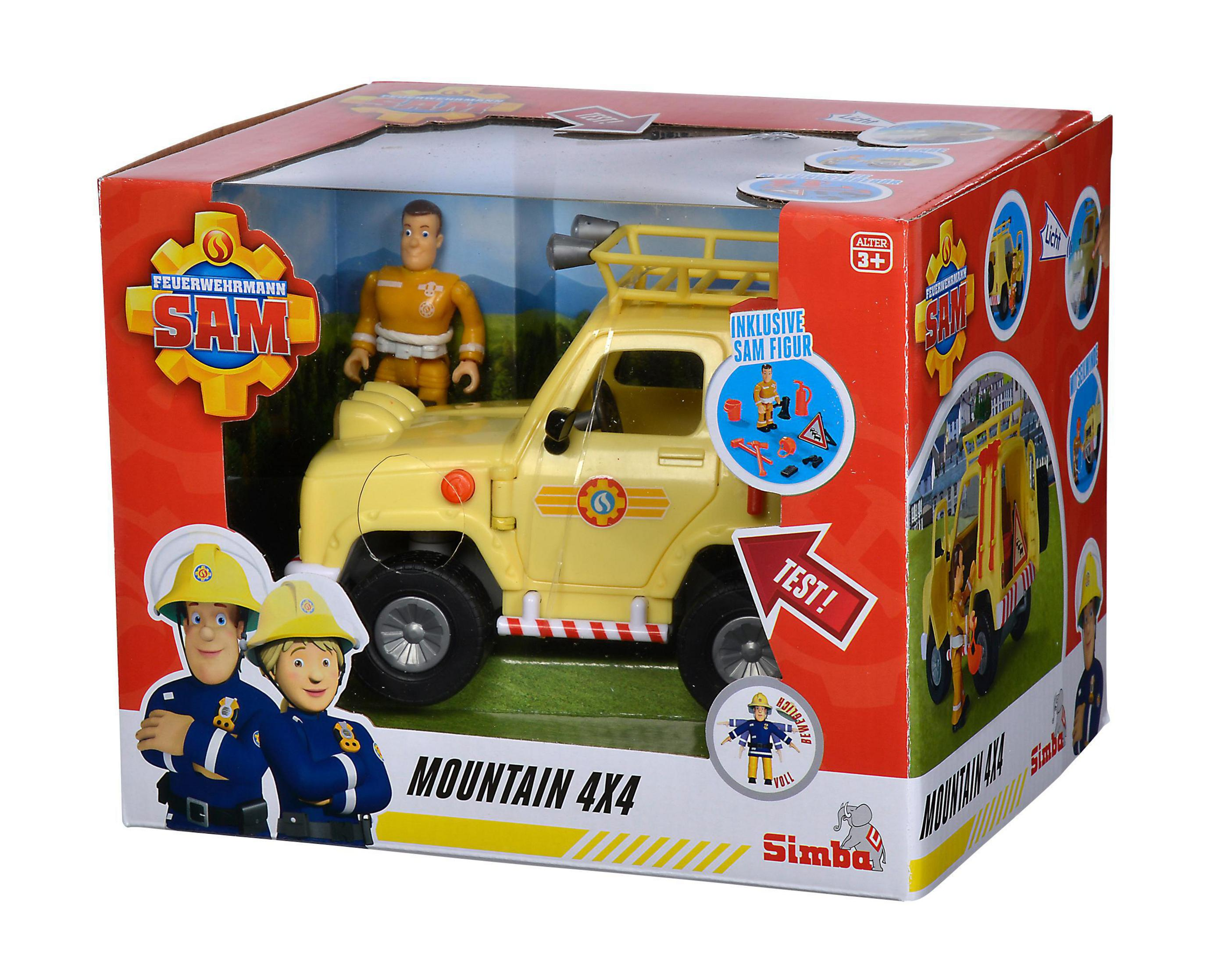 SIMBA 109252511 SAM 4X4 GELÄNDEWAGEN MIT FIGUR Spielzeugauto Mehrfarbig ...