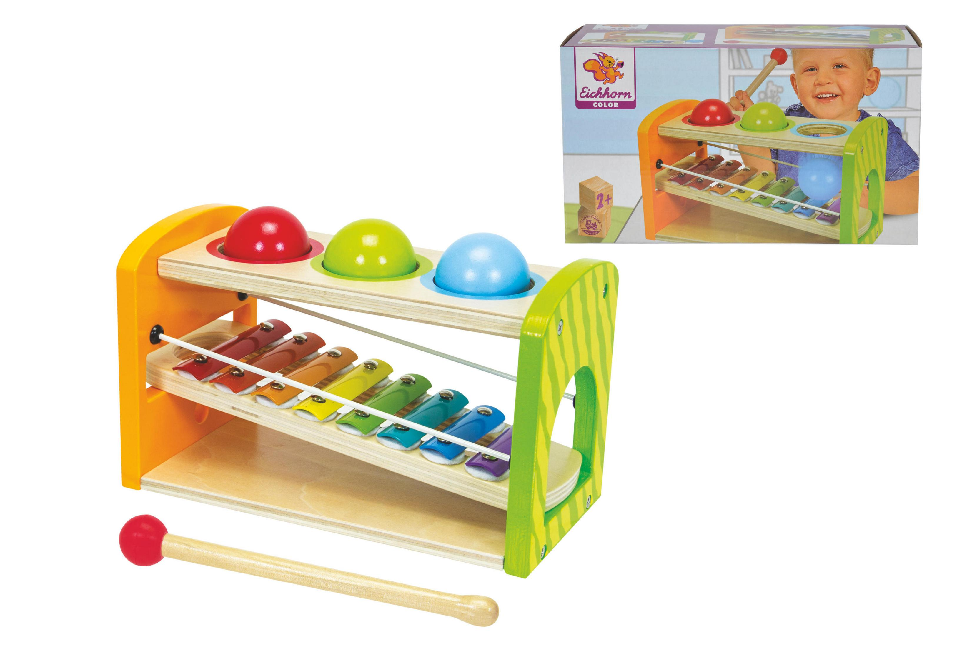 EICHHORN 100002233 EH COLOR XYLOPHON KLOPFBANK Motorikspielzeug ...