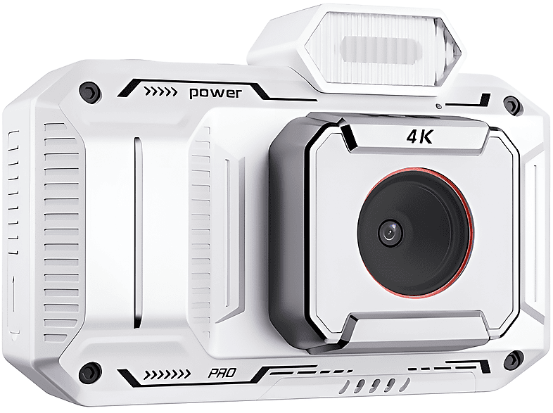 PREISKU 4K Studenten-CCD-Digitalkamera HD-Vlog-kamera mit Autofokus Digitalkamera Weiß, | MediaMarkt