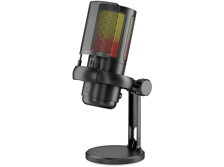 SYNTEK USB Desktop-Mikrofon mit RGB-Beleuchtung Mikrofon Schwarz ...