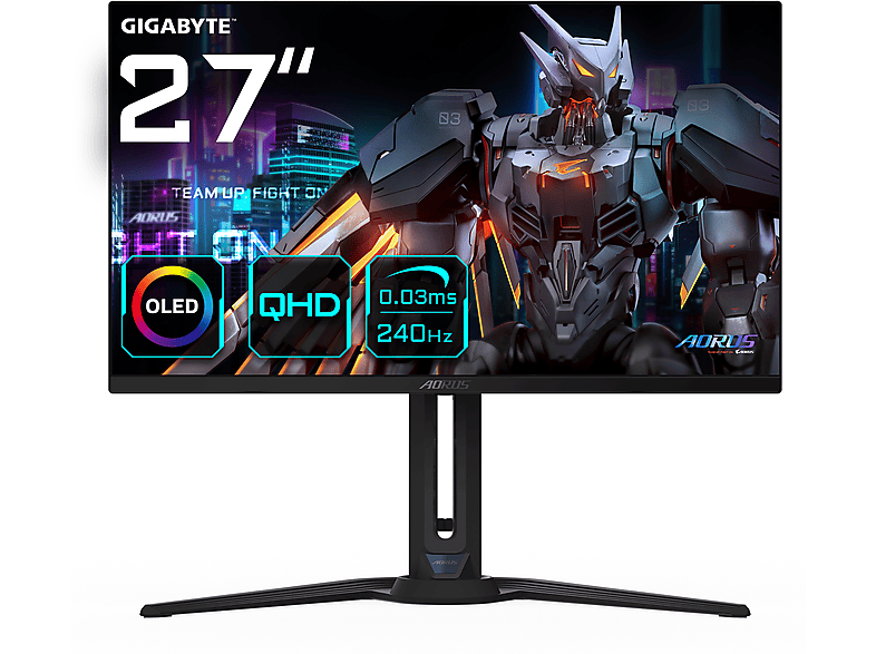 GIGABYTE AORUS FO27Q2 27 Zoll WQHD Gaming Monitor (0,03 ms ...