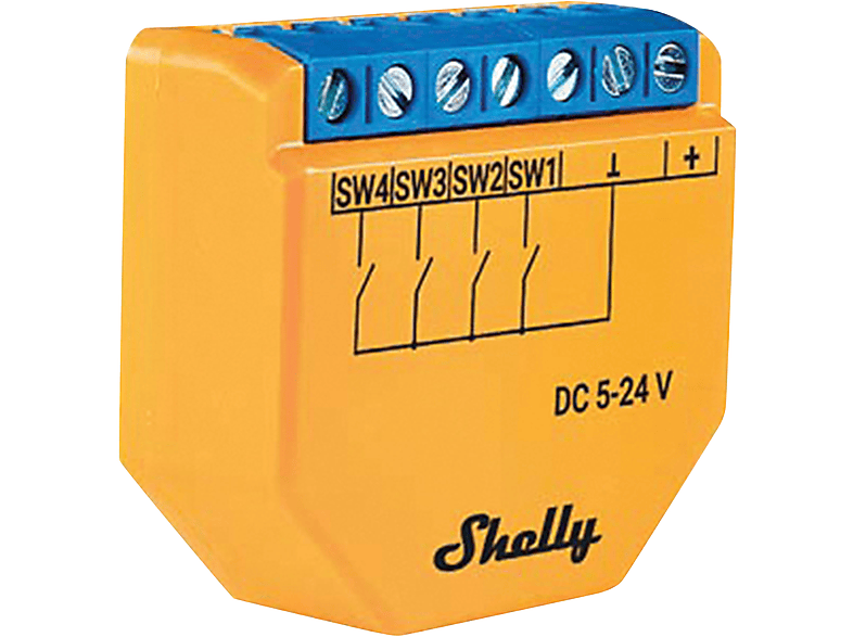 SHELLY Home Shelly Relais 'Plus i4 DC' WLAN Szenenaktivierer BT Aktor ...