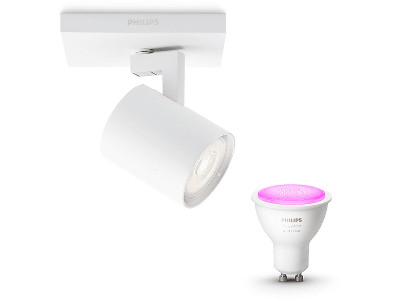 PHILIPS HUE Runner Spot en saillie avec 1 point lumineux GU10 (blanc ...