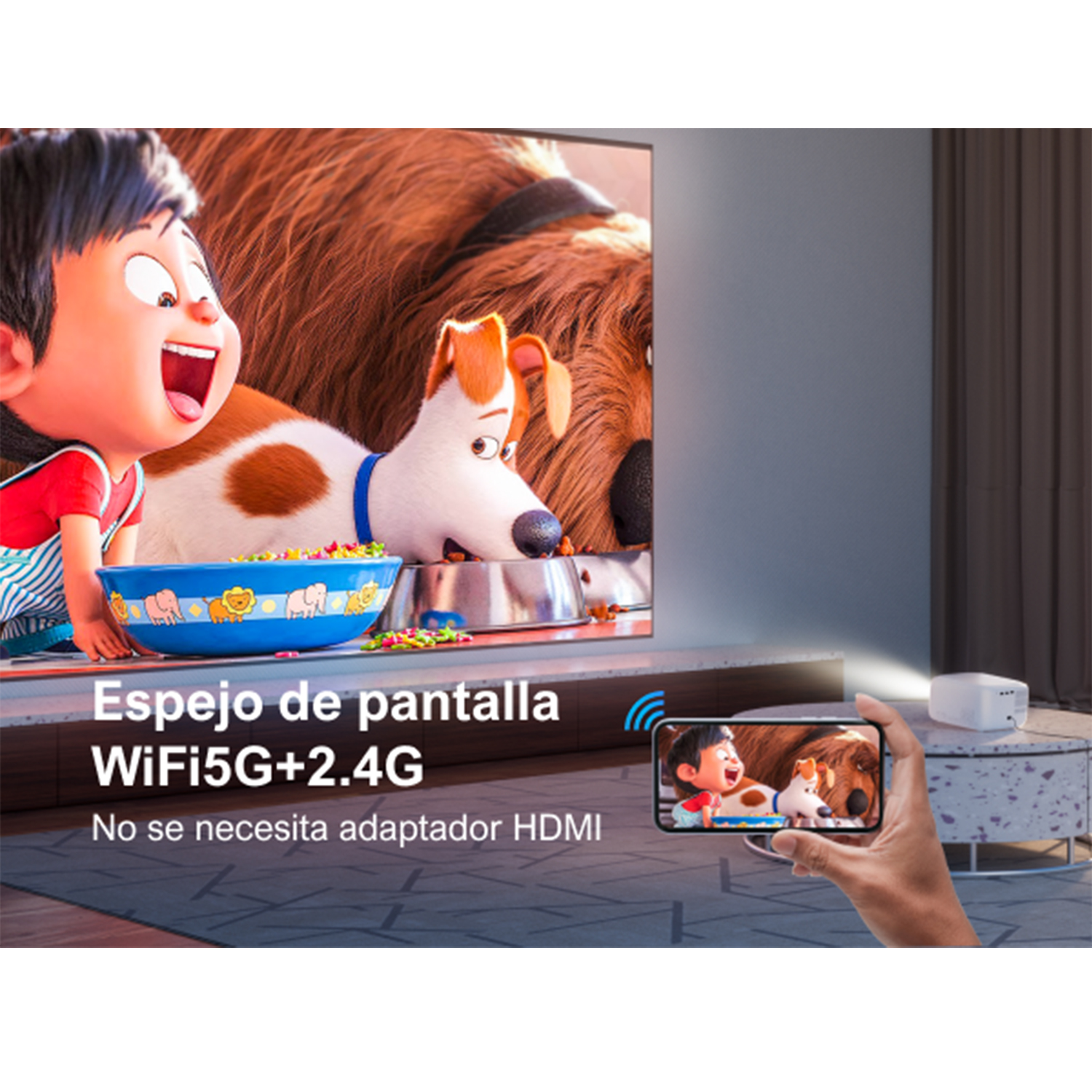 Proyector mini | ULTIMEA Apollo P10 - Full HD Portátil Proyector con ...