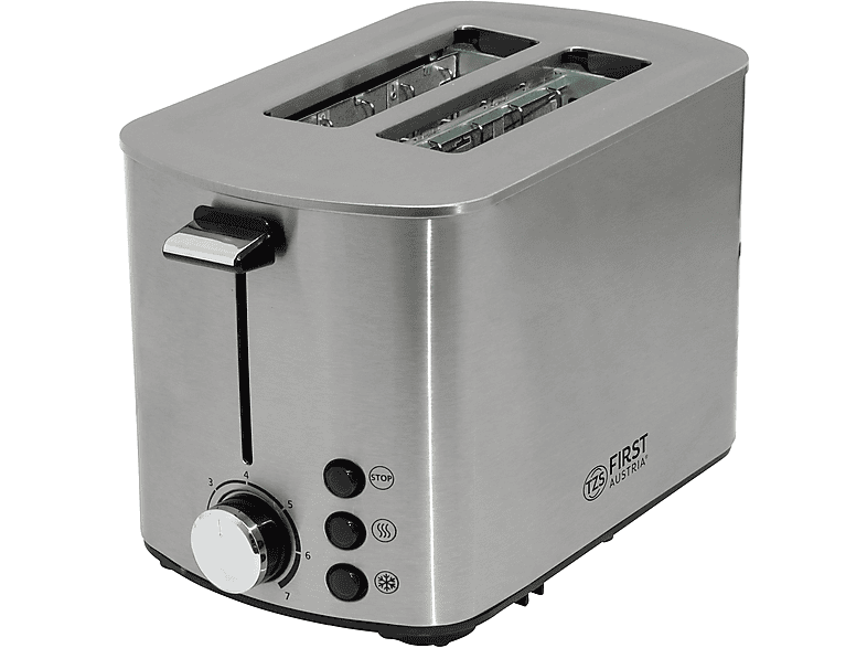 TZS FIRST AUSTRIA FA-5367-3 Toaster Silber (850 Watt, Schlitze: 2 ...
