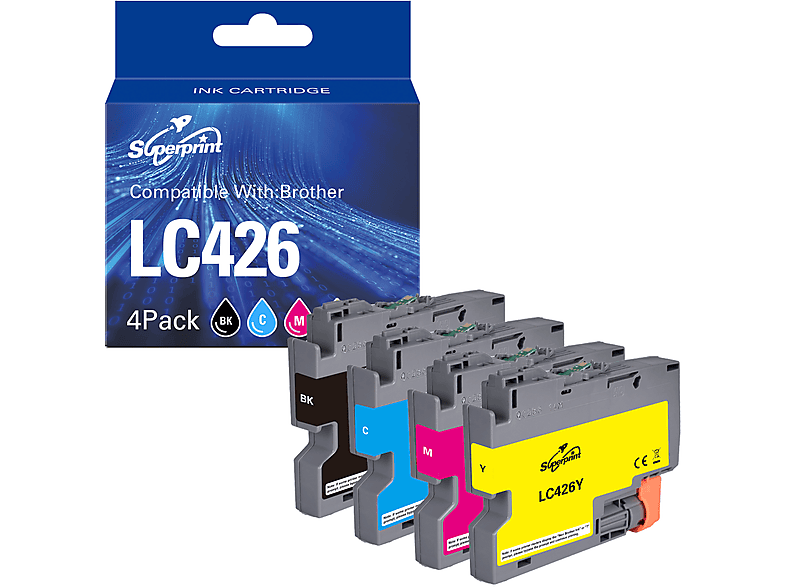 SUPERPRINT LC426 Tintenpatrone Schwarz, Cyan, Magenta, Gelb (LC-426VAL ...