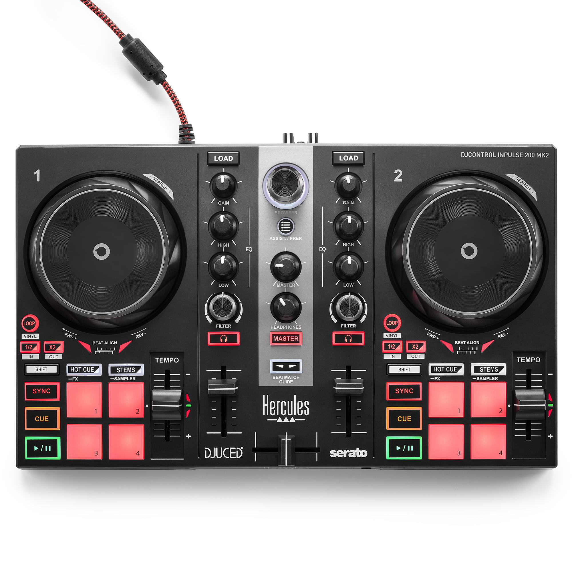 HERCULES DJ Control Inpulse 200 MK2 Dj-controller Zwart | MediaMarkt