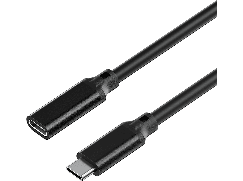 ROLIO USB-C naar USB-C verlengkabel 2 meter USB-kabel 2 m Zwart ...
