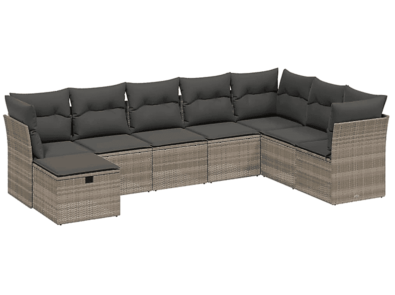 VIDAXL 3263278 Gartentisch- und Stuhlset, Grau | MediaMarkt