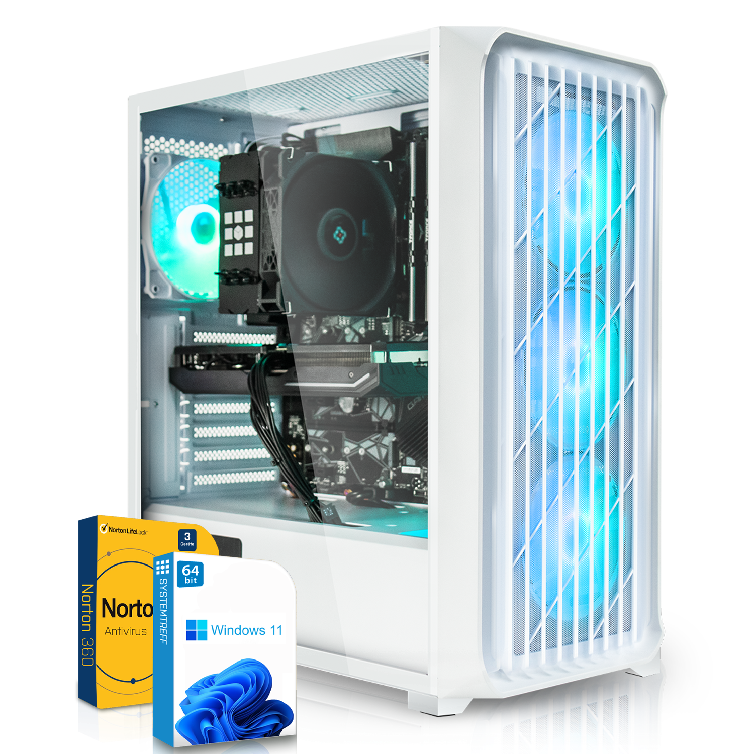 SYSTEMTREFF Gaming AMD Ryzen 7 5700, Gaming PC mit AMD Ryzen™ 7 5700 ...