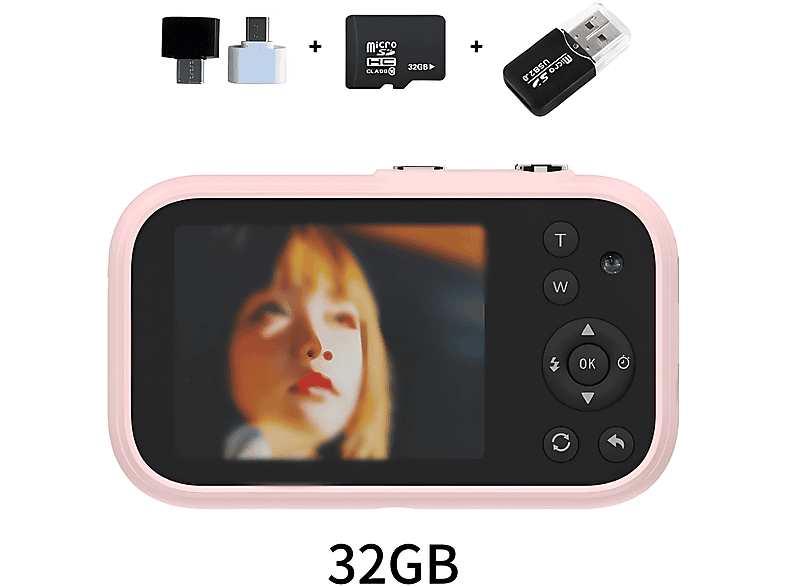 DECOME 32GB-48 MP Kamera mit Doppel-Objektiv und HD Videoaufnahme – 16x ...