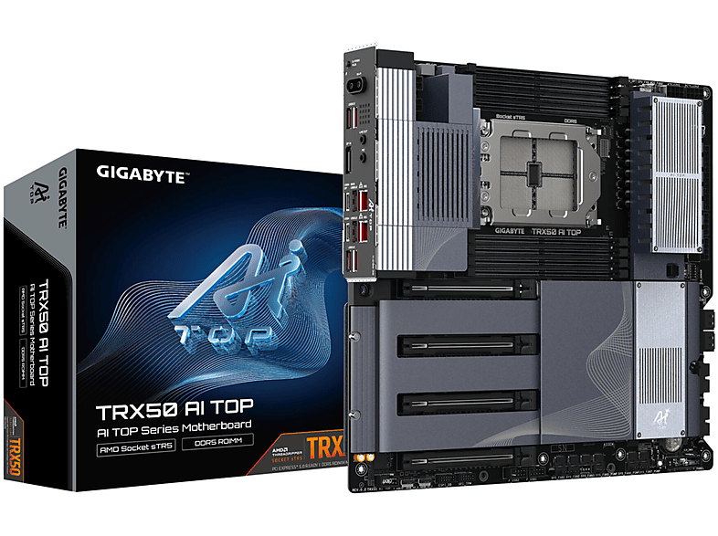 Placa base | TRX50 AERO D GIGABYTE, ATX extendida, AMD TRX50, Socket ...